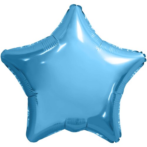 Набор шаров (9''/23 см) Мини-звезда, Холодно-голубой, 5 шт. в упак.