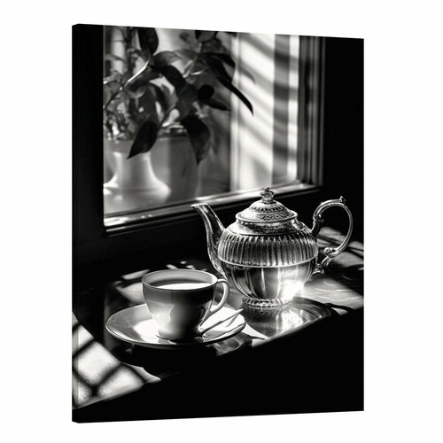 Интерьерная картина 50х70 "Чай и рассвет"