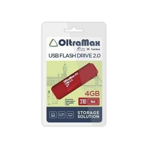 USB flash накопитель Oltramax OM-4GB-310-Red