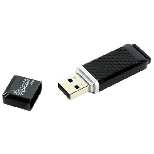Память Smart Buy "Quartz" 32GB, USB 2.0 Flash Drive, черный