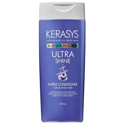 KeraSys Кондиционер для волос Advanced Идеальный блонд с церамидными ампулами для осветленных волос, 200 мл
