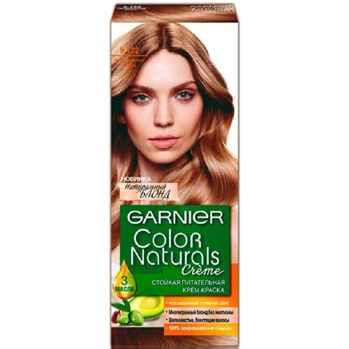 GARNIER Color Naturals стойкая питательная крем-краска для волос, 9.132, Натуральный блонд