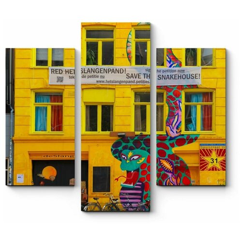 Модульная картина Искусство улиц Амстердама 110x99