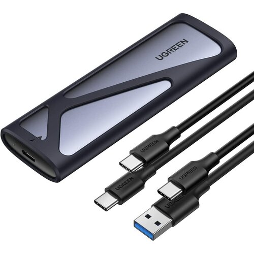 UGREEN Бокс для накопителей UGREEN CM578-15512; Вход: USB-C 3.1 GEN2; Выход: M.2 M-KEY/M+B Key (NVME; PCIE 3.0), 10 Гбит/с