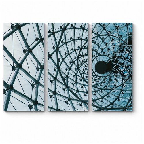Модульная картина Стеклянный купол бизнес-центра 100x72