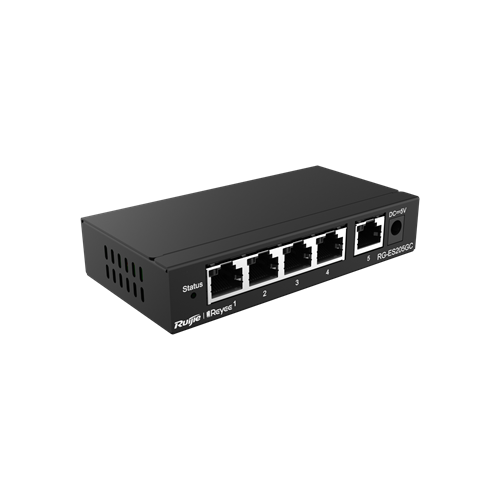 Коммутатор Ruijie Reyee RG-ES205GC 5 портов Gigabit Ethernet, коммутатор с облачным управлением, без PoE