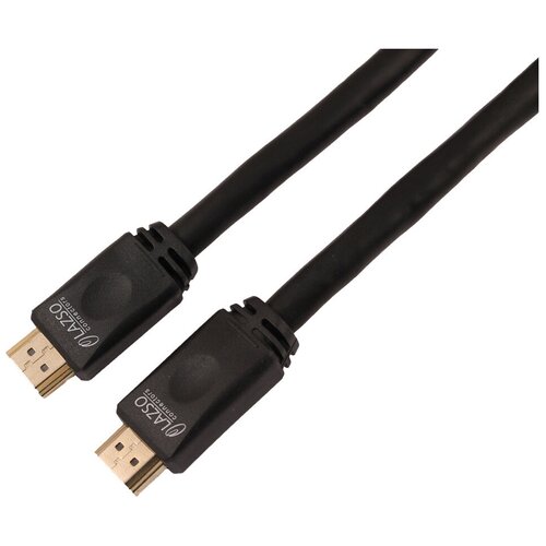 Noname Кабель аудио-видео LAZSO WH-111 HDMI (m)/HDMI (m) 15м. Позолоченные контакты черный (WH-111(15M))