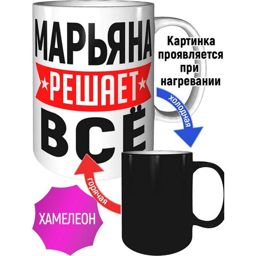 Кружка Марьяна решает всё - с проявление картинки от тепла