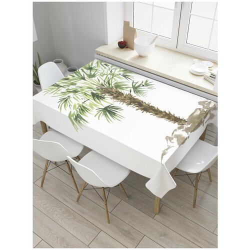 Скатерть прямоугольная JoyArty на кухонный стол "Искусственная пальма" из оксфорда, 120x145 см
