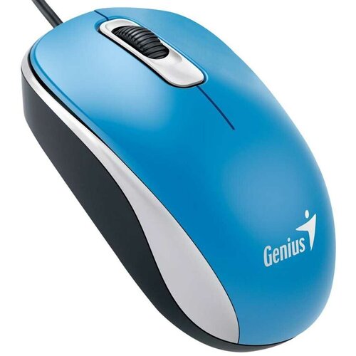 Мышь компьютерная Genius DX-110, USB, 1000 DPI, синий
