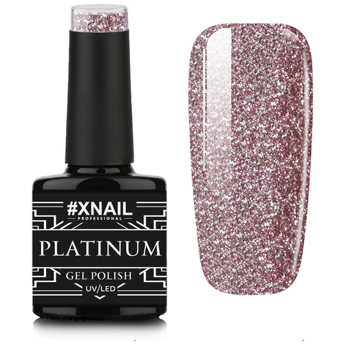 Гель лак XNAIL PROFESSIONAL Platinum жидкая фольга, для дизайна ногтей, 10 мл, № 21