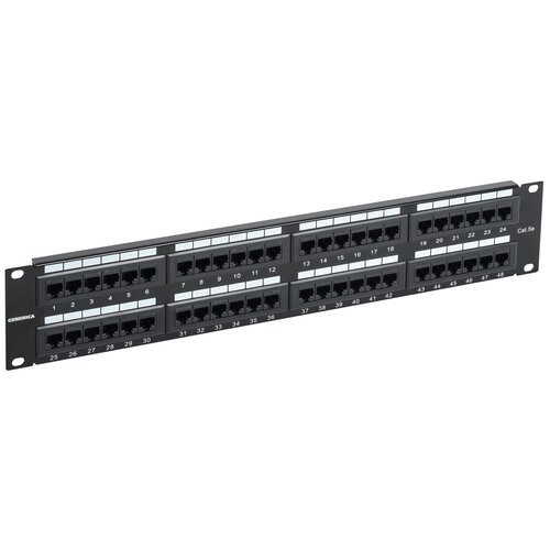 Патч-панель ITK PP48-2UC5EU-K05-G 19" 2U 48xRJ45 кат.5E UTP