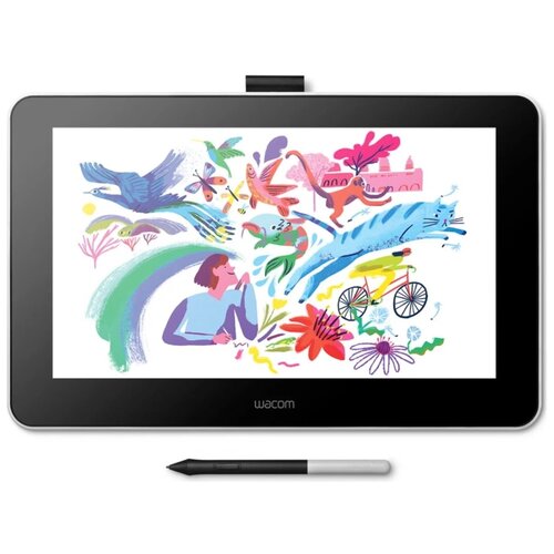 Интерактивный дисплей WACOM One DTC133 белый/черный