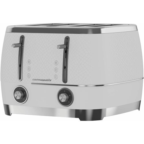 Тостер Beko TAM8402CR Cosmopolis 4-Slice Toaster, белый