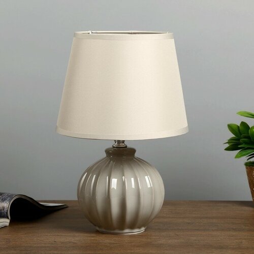 Лампа настольная "Сандра" Е14 1х40Вт серый 20х20х29,5 см