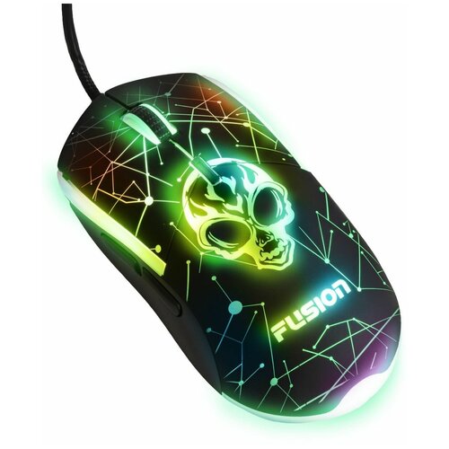 Мышь игровая компьютерная FUSION оптическая, 7 вариантов подсветки / USB мышь с высокоточным оптическим сенсором