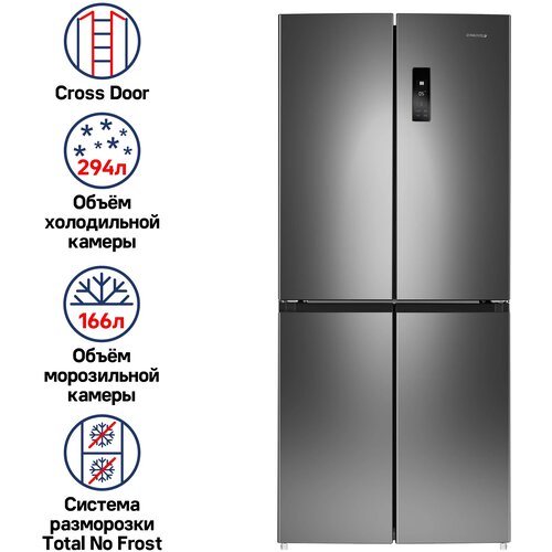 Холодильник MAUNFELD MFF181NFSB (2023), черный