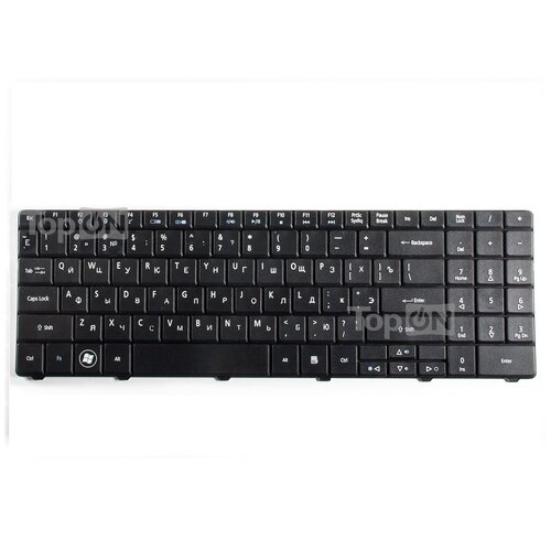 Клавиатура для ноутбука Acer Aspire 5516, 5517, 5332, 5532, 5732 Series. Плоский Enter. Черная, без рамки. PN: MP-08G63SU-698