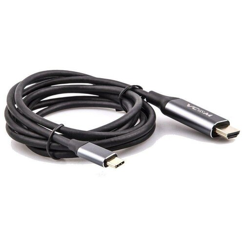 Кабель-адаптер USB 3.1 Type-Cm --> HDMI A(m) 4K@60Hz, 1.8m , Aluminium Shell, VCOM