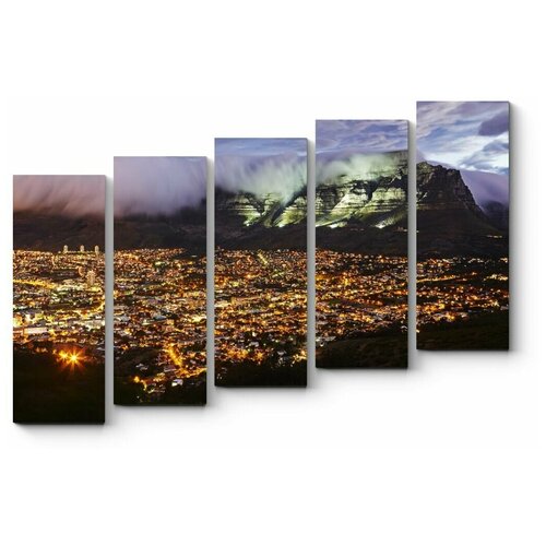 Модульная картина Ватные облака в горах Кейптауна 220x154