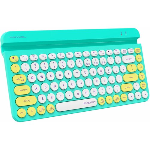 Клавиатура A4TECH Fstyler FBK30, USB, Bluetooth/Радиоканал, зеленый [fbk30 avocado]