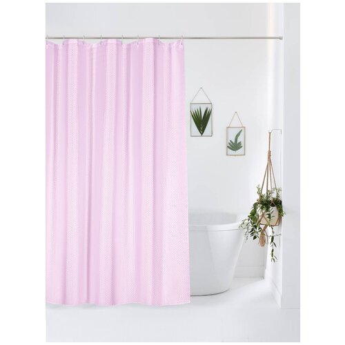 Штора для ванной GreatWay Бриллиант 180х180 см, розовый