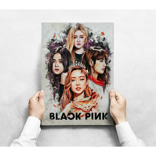 Интерьерный постер "Blackpink" формата А3 (30х42 см) без рамы