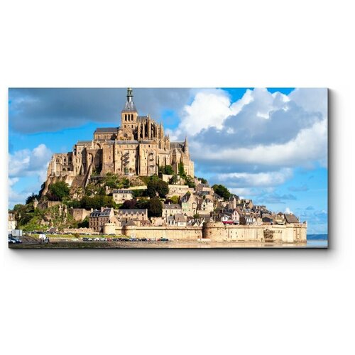 Модульная картина Мон-Сен-Мишель во Франции100x50
