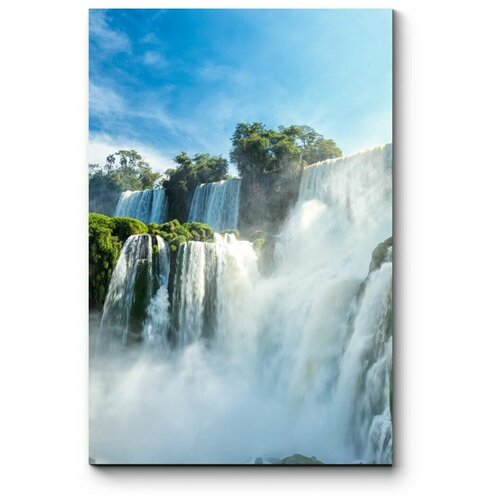 Модульная картина Удивительные водопады Игуасу 100x150