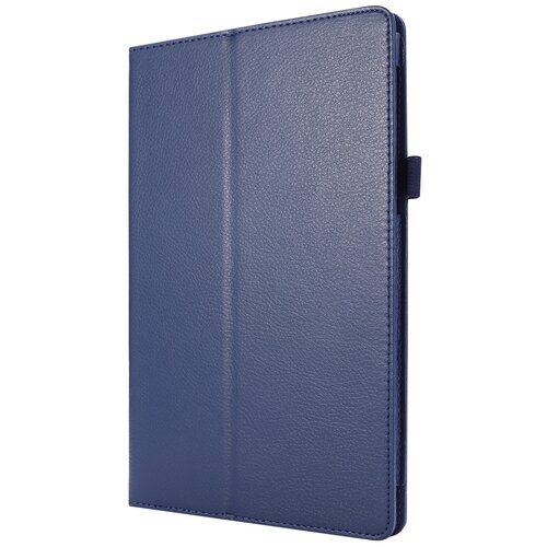 Чехол-обложка MyPads дляSamsung Galaxy Tab S6 Lite 10.4 SM-P610 / P615 с подставкой синий кожаный