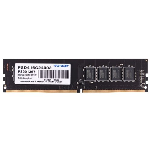 Оперативная память Patriot Memory SL 16 ГБ DDR4 2400 МГц DIMM CL17 PSD416G24002