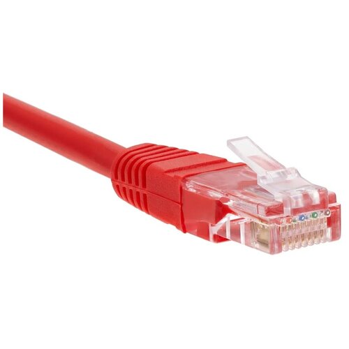 Патч корд литой Telecom UTP 5е, RJ45, 20 метров, красный (NA102-R-20M)