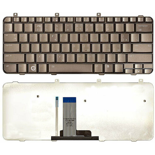 Клавиатура для ноутбука HP V106202A1 бронза с подсветкой