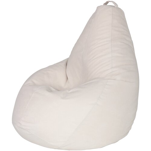 Кресло мешок Велюр молочный размер XL, микровелюр