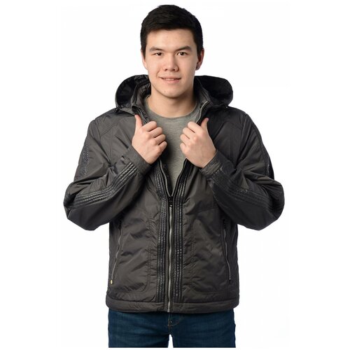 Куртка INDACO FASHION, размер 48, серый