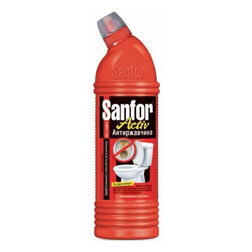 Чистящее средство 750 г, SANFOR Activ (Санфор Актив) "Антиржавчина", гель, 1557 3 шт.