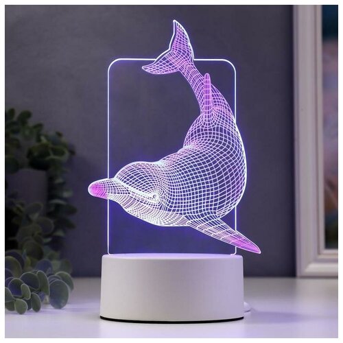 RISALUX Светильник "Большой дельфин" LED RGB от сети