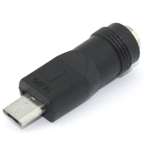 Переходник 5,5x2,1 мама на Micro USB папа 5 Pin