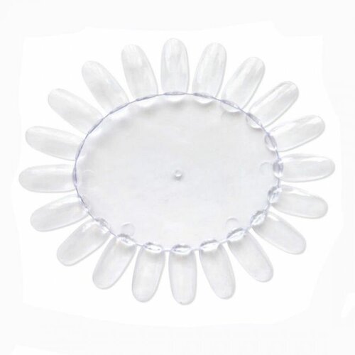 Kristaller Палитра-ромашка для лаков, прозрачная, 20 цветов