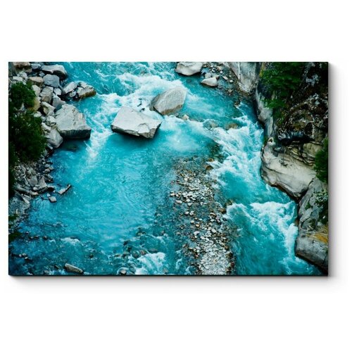 Модульная картина Горная река140x93