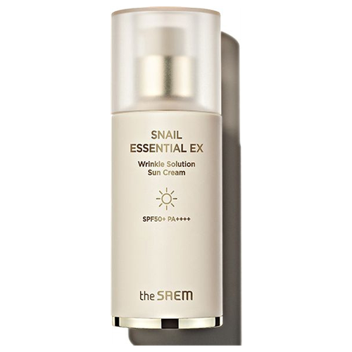 Антивозрастной крем солнцезащитный The Saem Snail Essential Ex Wrinkle Solution Sun Cream Spf 50+ Pa++++, 40 мл