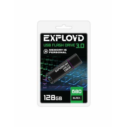 Флешка USB 3.0 Exployd 128 ГБ 680 ( EX-128GB-680-Black )