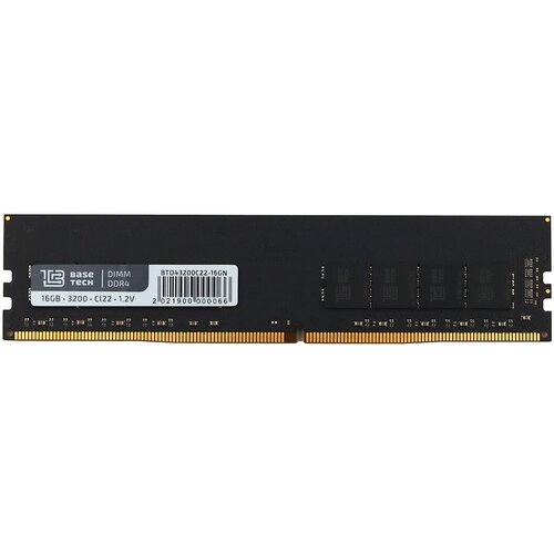 Память DDR4 DIMM 16Gb, 3200MHz BaseTech (BTD43200C22-16GN)