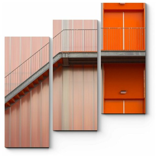 Модульная картина Лестница на здании70x75