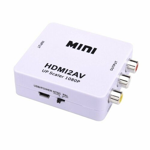 Переходник HDMI в RCA белый