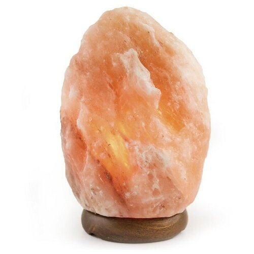 Соляная лампа 6-9 кг 21 см из цельного куска розовой гималайской соли (арт. C)