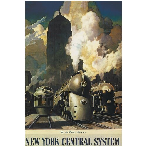 Постер / Плакат / Картина Транспортная система Нью Йорка 60х90 см в раме