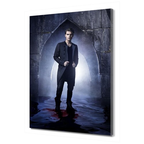 Картина на холсте "Дневники вампира. Стефан" PRC-1349 (30x45см). Натуральный холст