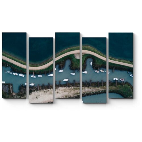 Модульная картина Гонка морских судов 110x64