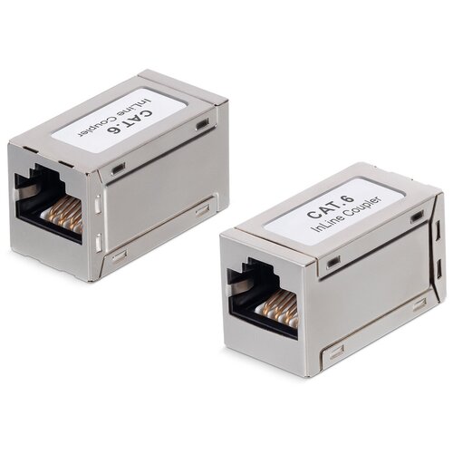 Проходной адаптер RJ45-RJ45 Cabeus CA-8p8c-C6-SH кат.6